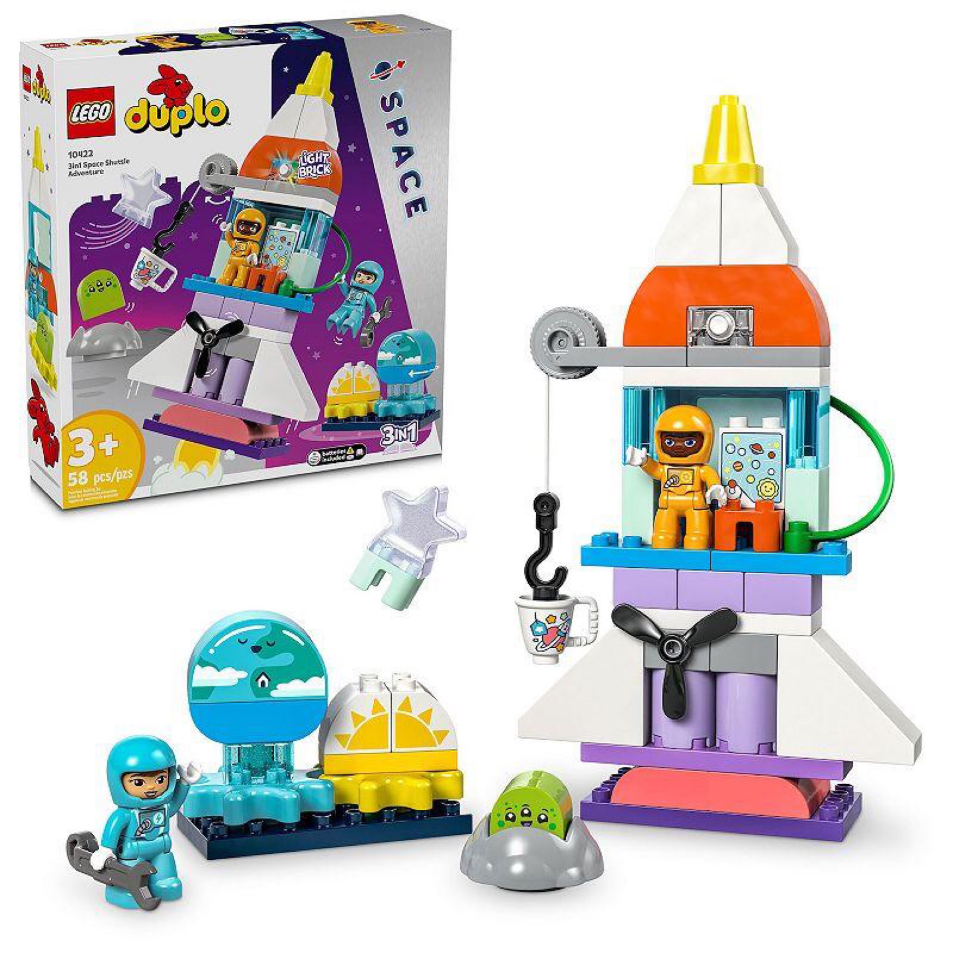 RePop Gifts | LEGO Duplo 3 in 1 Space Shuttle Adventure